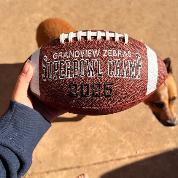 Senior Football Gift//custom Personalized Embroidered Football ...