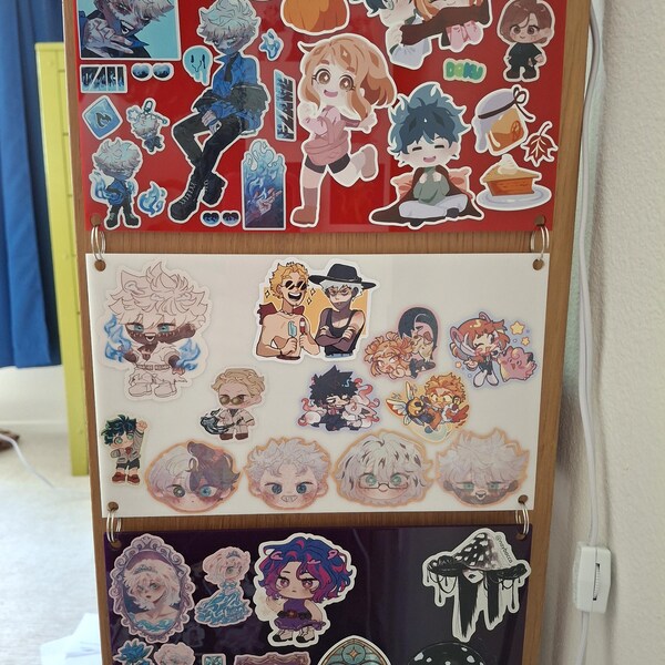 Acrylic Display for Stickers, Sticker Display, Patch Display, Acrylic ...