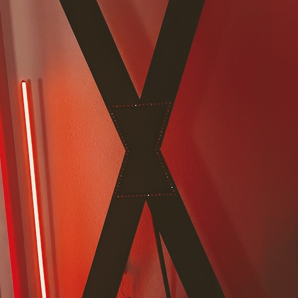 St. Andrew's Cross Black - Etsy