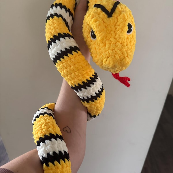 Snake Crochet Pattern English and German, Pdf Download, Crochet ...