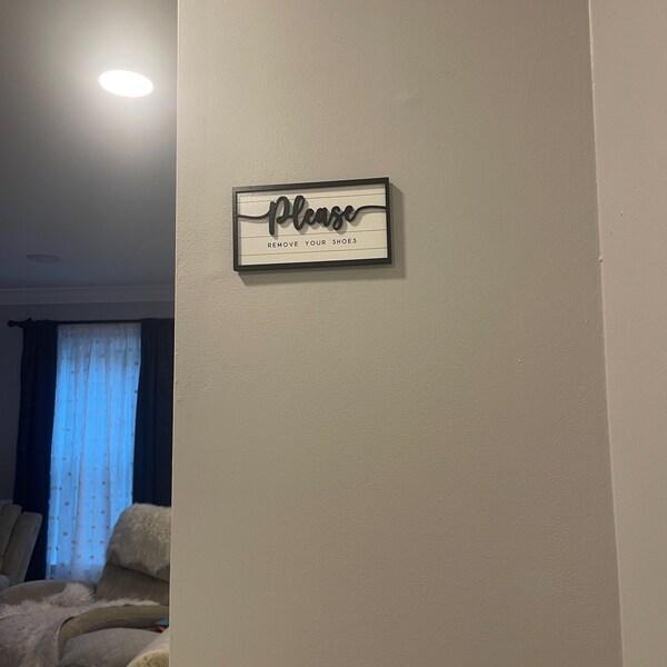 Please Remove Your Shoes Sign | Remove Shoes Door Sign | Kindly Remove ...
