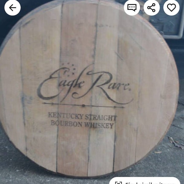 Blanton's Bourbon Charred Cork Display Center Oak Barrel Half Stave ...