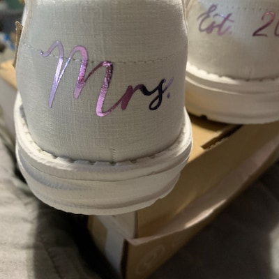 Womens / Wedding Custom Dude Shoes Perfect for Custom Gifts, Bridal ...