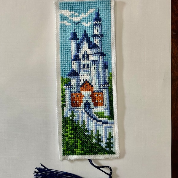 Bookmark Cross Stitch Pattern PDF Neuschwanstein Castle Cross Stitch ...