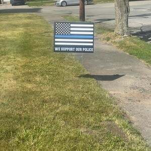 We Support Our Police Lawn Sign shipping and Stake - Etsy