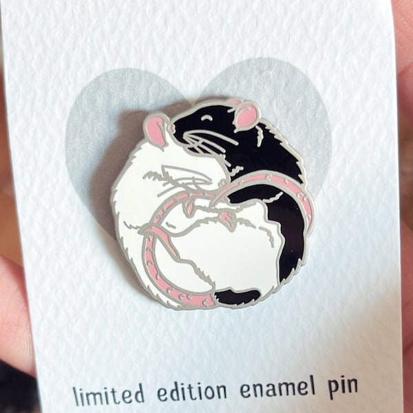 Cute Pet Fancy RAT Hard Enamel Cloisonne Pin, Seven Different ...
