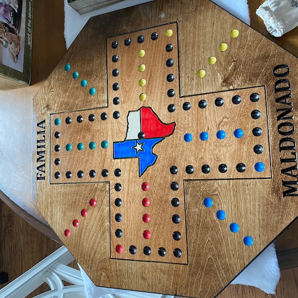 Personalized Texas Wahoo Board Game — Lone Star Edition With Dice ...