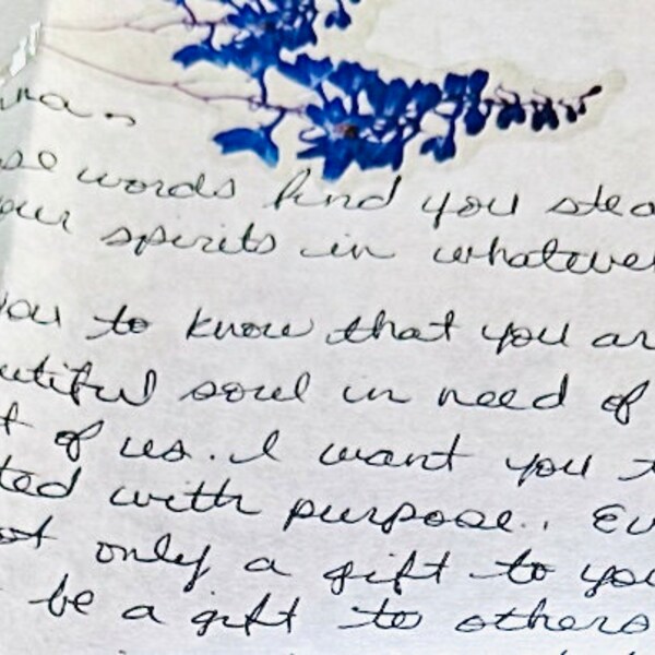 Handwritten Personalized Encouragement Letter ~ Signed - Etsy