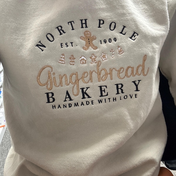 Christmas GINGERBREAD BAKERY Crewneck Sweatshirts, Holiday Sweater ...