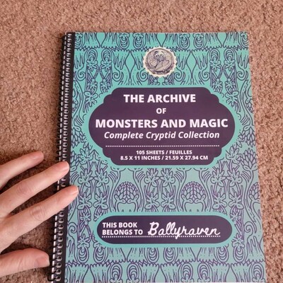 Fireco Monster, a Cryptid Centipede: Insect Bestiary Art Print - Etsy