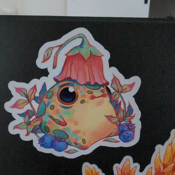 Flies Cream Frog Art Print Original Wall Hanging Cute Frog Art Mother ...