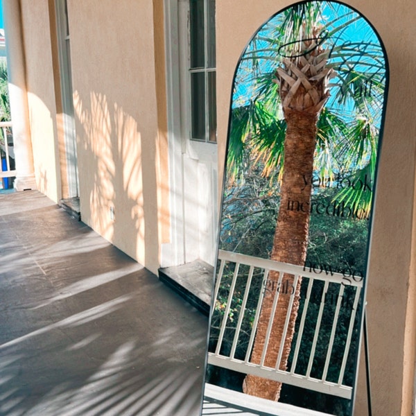 Hey Friends Wedding Decal / Customizable Design Names Mirror Sign Decal ...