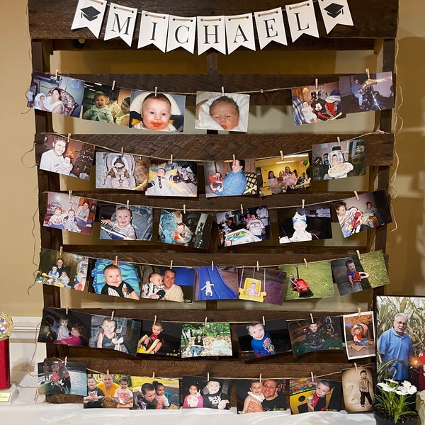 Graduation Banner Cardstock Banner Rustic Banner Mini Banner Graduation ...