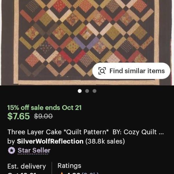 Three Layer Cake *quilt Pattern* BY: Cozy Quilt Designs - A Layer Cake ...