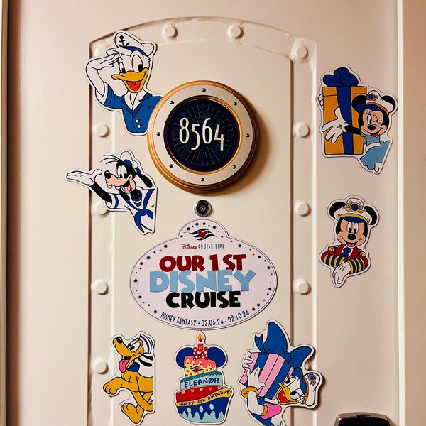 Our 1st Disney Cruise Ship Name Tag Family Magnet - Personalized Disney ...
