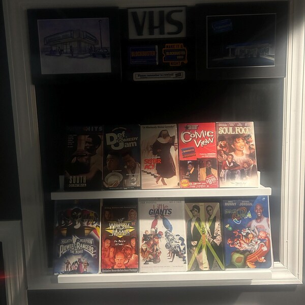 VHS Video Tape Display Stand Holders for Cassette Tapes Movies Films ...