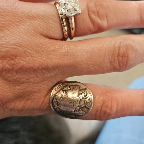 RING, MERCURY DIME, Silver Dime Coin Ring, Handmade, Silver Liberty ...