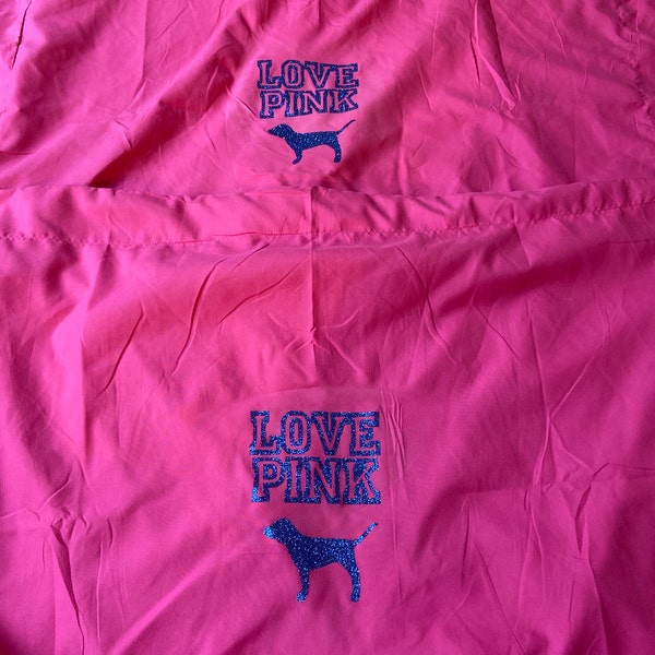 PINK Iron on Transfer, Pink Decal, Pink Iron on Decal, PINK VS, Love ...
