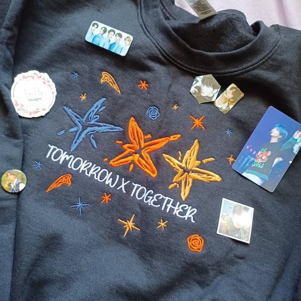 Txt Est. Embroidered Apparel, Txt Embroidered Hoodie, Txt Embroidered ...