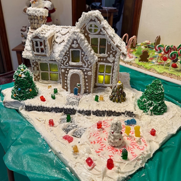 Gingerbread House Printable Pattern Template Christmas Decor - Etsy