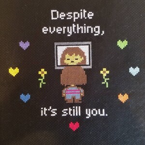 Undertale Mirror Quote Cross Stitch PATTERN Digital | Etsy