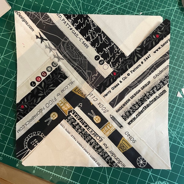 Selvage Whirlwind Block Pattern - Etsy