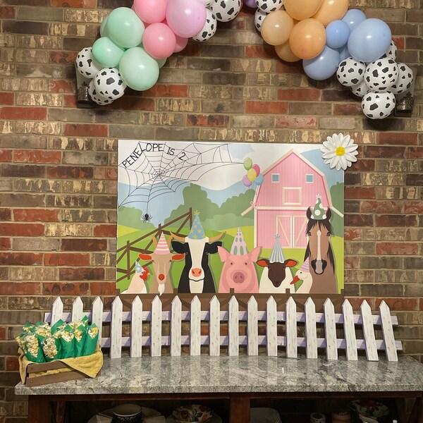Cake Table Backdrop Charlotte's Web Party "custom Name and Age" Dessert ...