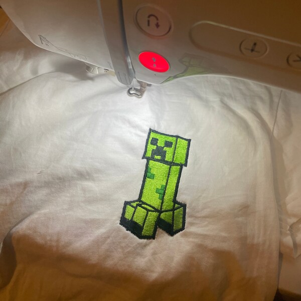 Minecraft Creeper Embroidery Design (digital File) - Etsy