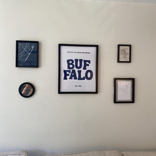 Buffalo Typography Art Print | "city of Good Neighbors" (digital ...