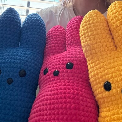 Jumbo Peep Bunny, Crochet Pattern, PDF, Digital, Download, Easter ...