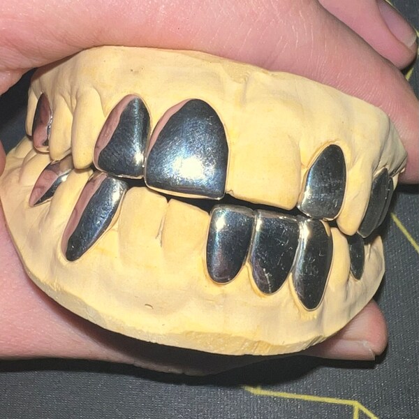 Handmade Custom .925 Sterling Silver Grillz - Etsy
