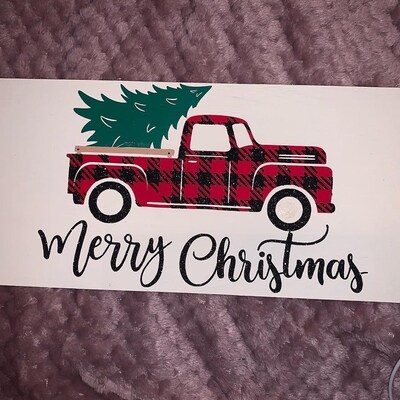 Christmas Truck Tree SVG / Merry Christmas SVG / Cricut / Cut File ...