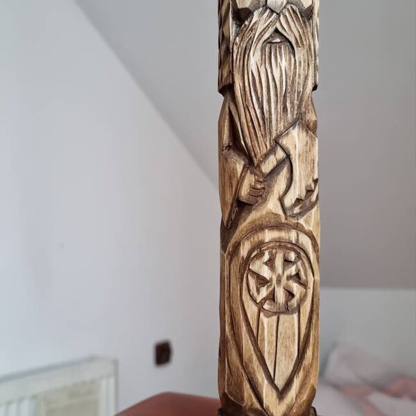 Hand Carved Wooden Slavic Gods: Svarog, Rod, Veles, Perun, Dajdbog - Etsy