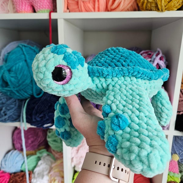CROCHET PATTERN: Thea the No Sew Sea Turtle - Etsy