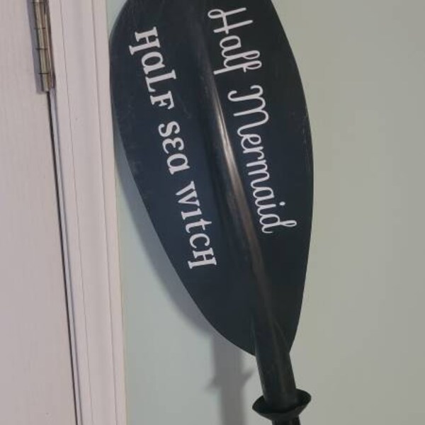 Half Mermaid - Half Sea Witch Paddle Decal Window Decal Kayak Sticker ...