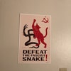 Soviet Cat - Defeat the Fascist Snake Poster - Etsy Canada