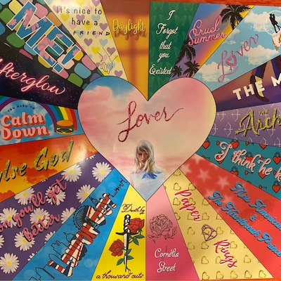 Taylor Swift Lover Themed Poster - Etsy