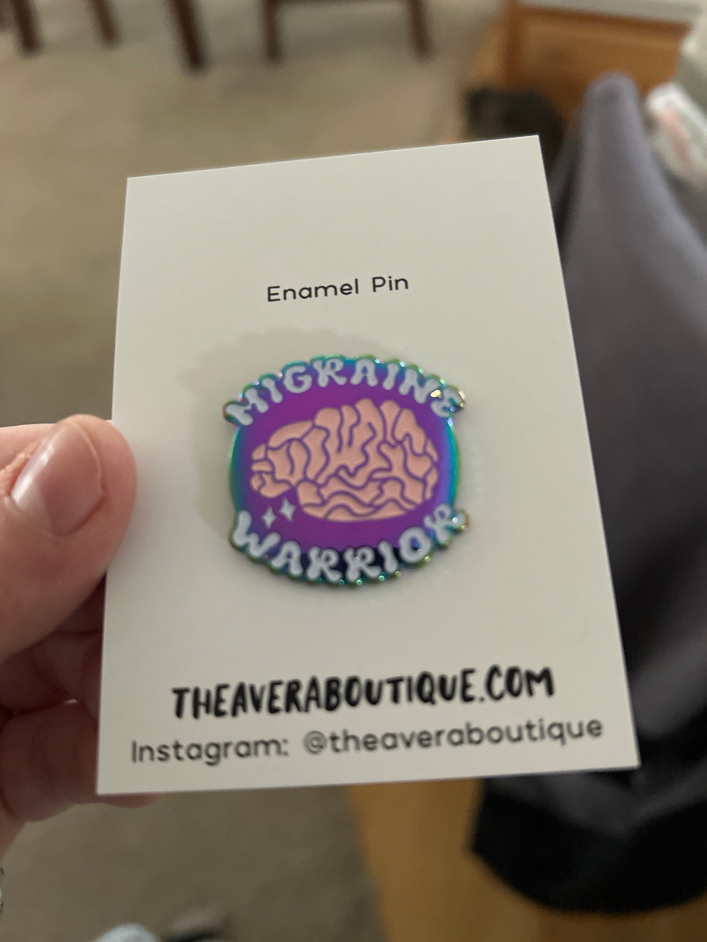 Migraine Warrior Pin