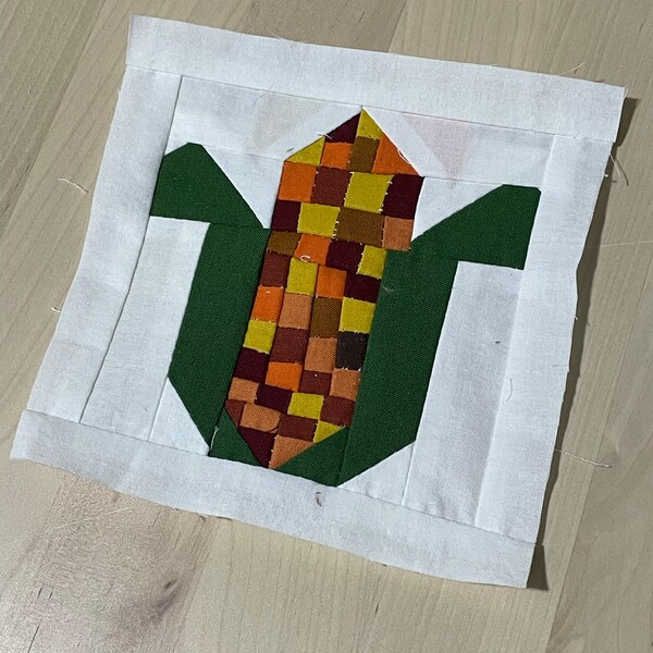 Multi Colored Corn Quilt Block Pattern Download - Etsy
