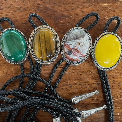 Devil Demon Eye Bolo Tie Wedding Necklace Leather Rope Bola Tie Skull ...