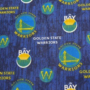 New NBA GOLDEN STATE Warriors Allover Print 3 100% Cotton Fabric, You ...
