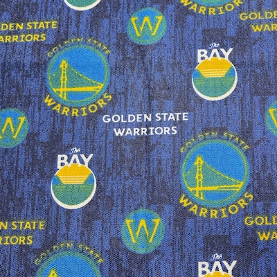 New NBA GOLDEN STATE Warriors Allover Print 3 100% Cotton Fabric, You ...