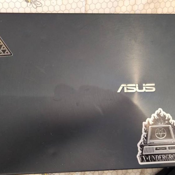 Device Offline Holographic Vinyl Decal Manual Override Cyberpunk Laptop ...