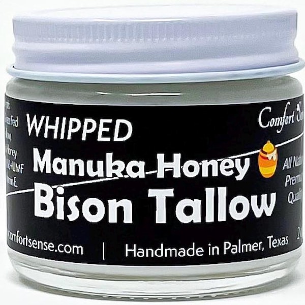 BEE POLLEN Manuka Honey & Bison Whipped Tallow Cream With 850MGO Manuka ...