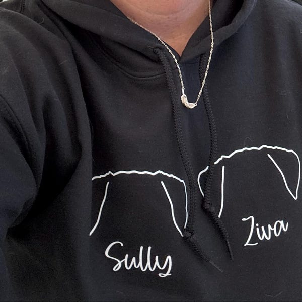 Custom Dog Ear Sweatshirt, Personalized Dog Sweatshirt, Custom Dog Mom ...