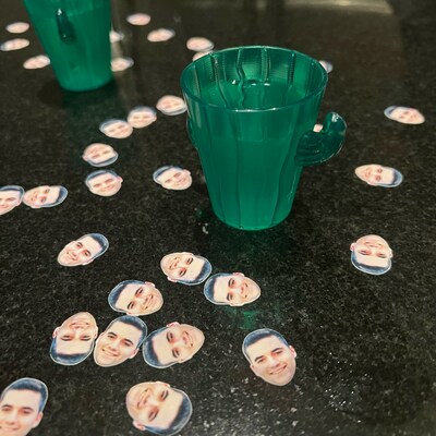 CUSTOM FACE CONFETTI, Birthday Party Decor, Bridal or Baby Shower ...