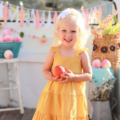 Felt Peach Baby Mobile for Nursery, Girl Nursery Decor, Baby Gift ...