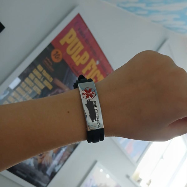 Personalized Medical Alert ID Bracelet,silicone Sports Wristband ...