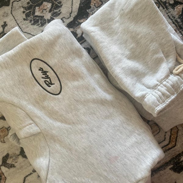 Sweatpants Embroidery Add-on - Etsy