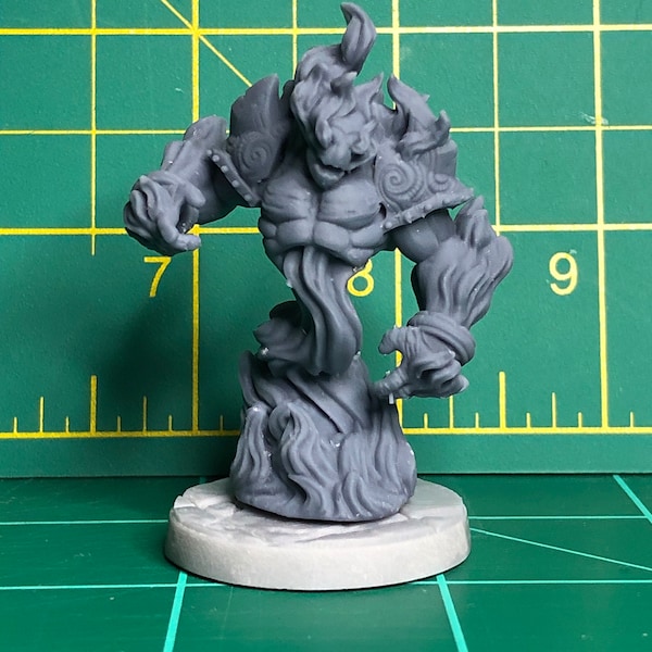 Fire Elemental D&D Miniatures - BPA Free Resin - Dungeons and Dragons ...